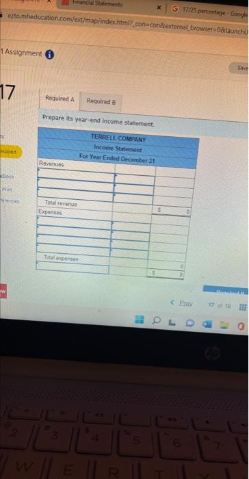 Solved Exercise 1-23 (Algo) Linking the income statement and | Chegg.com