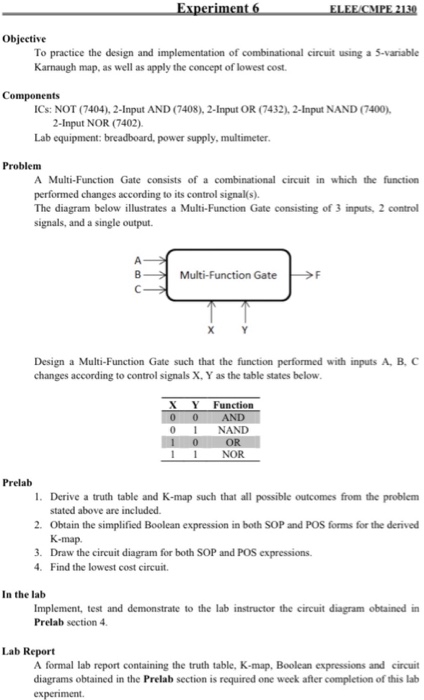 Solved Experiment 6 ELEE CMPE 2139 Objective To practice the | Chegg.com