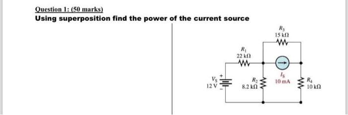 Solved Question 1: (50 marks) Using superposition find the | Chegg.com