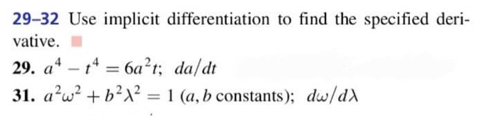 Solved 29-32 Use implicit differentiation to find the | Chegg.com