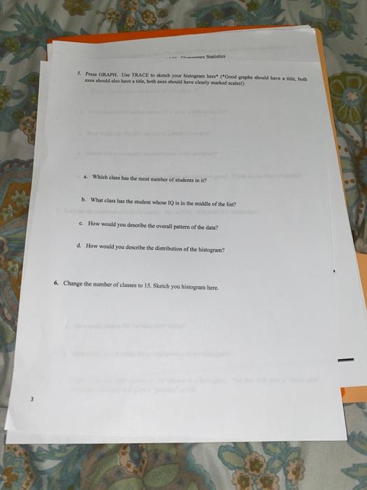 STAT 1350: Elementary Statistics Lab Activity Graphs | Chegg.com