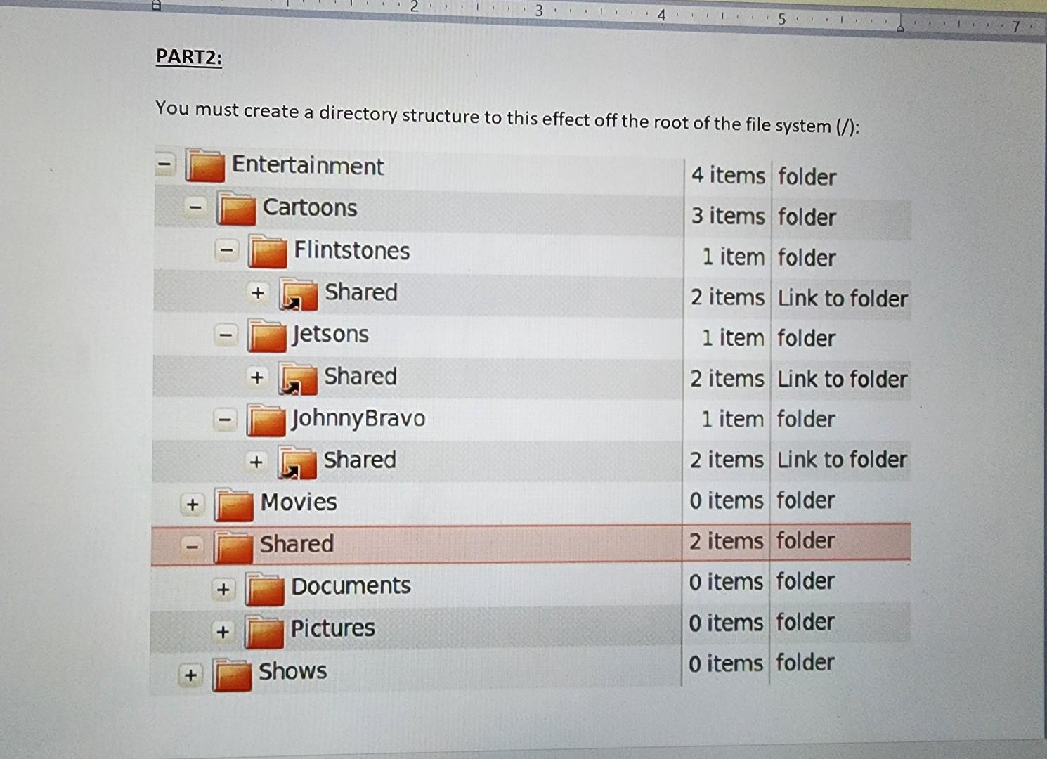 Solved You must create a directory structure to this effect | Chegg.com
