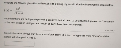 Solved Integrate the following function with respect to x | Chegg.com