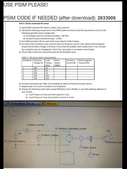 USE PSIM PLEASE! PSIM CODE IF NEEDED (after | Chegg.com