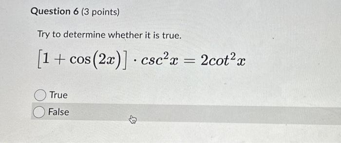Solved Try to determine whether it is true. | Chegg.com