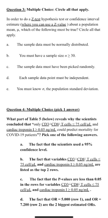 Solved Question 1: Multiple Choice: Circle all that apply In | Chegg.com