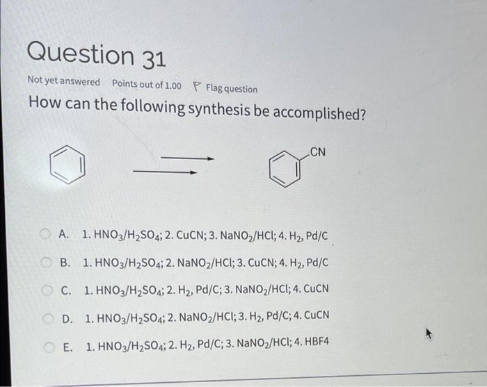 Solved How can the following synthesis be accomplished? A. | Chegg.com