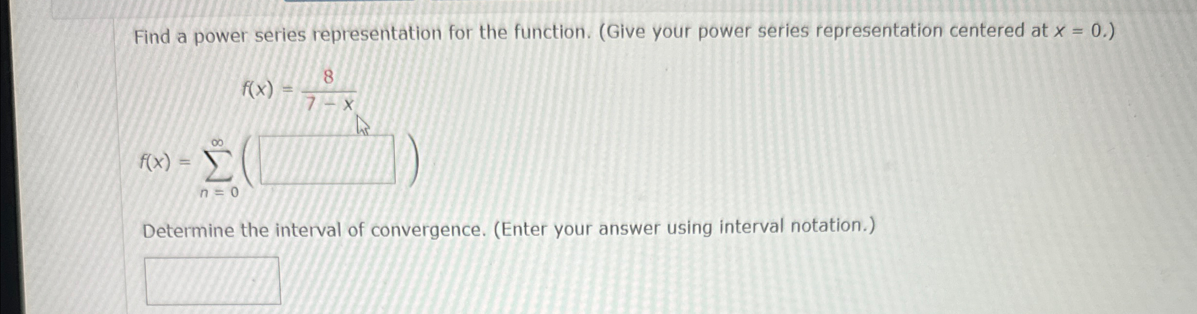 Solved Find a power series representation for the function. | Chegg.com