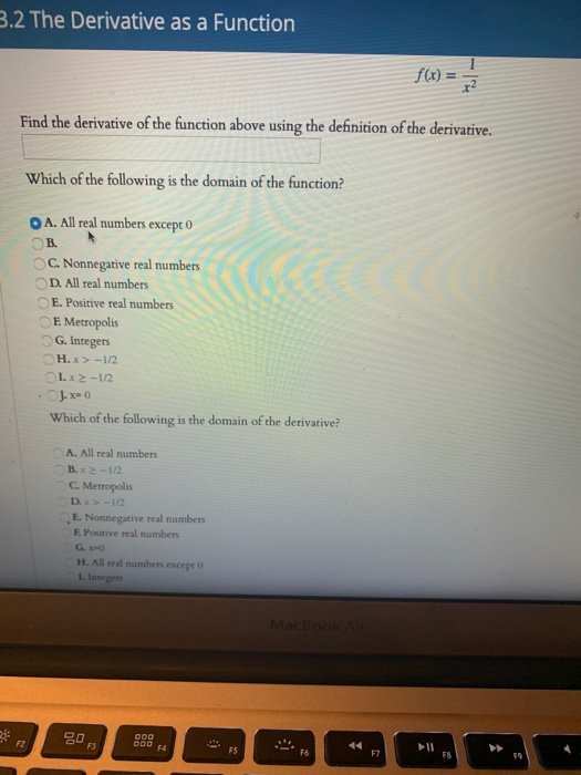 Solved Let F X 2x2 7x 4 Use The Limit Definition Of