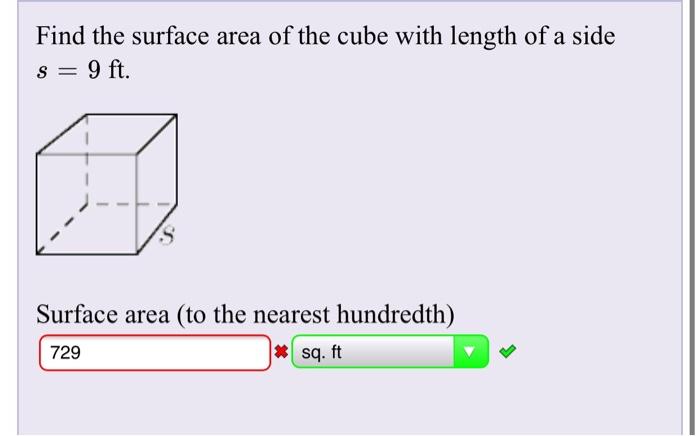 Solved Find the surface area of the rectangular solid with | Chegg.com