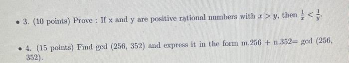 Solved 3. (10 points) Prove : If x and y are positive | Chegg.com