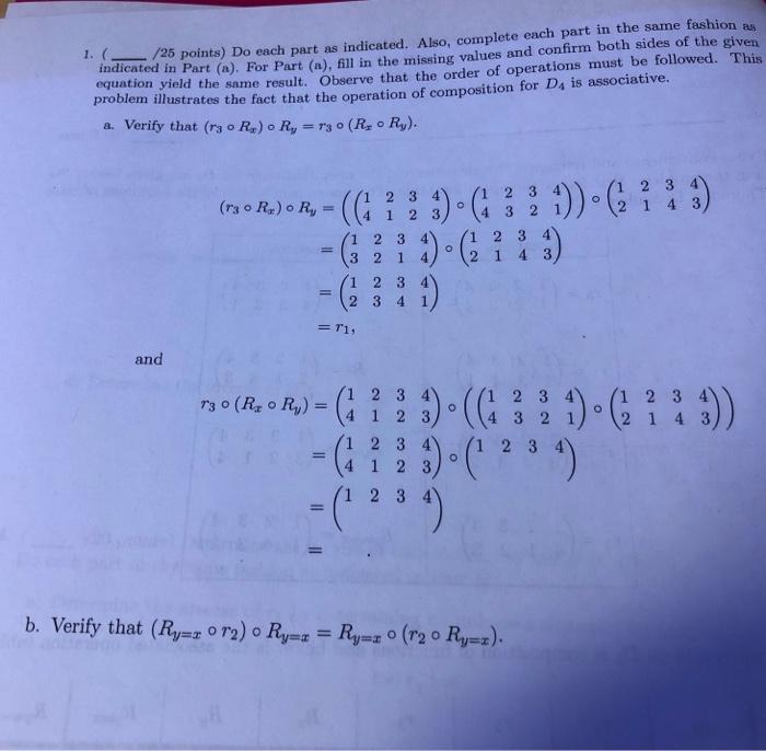 Solved Do each part as indicated. Also, complete each part | Chegg.com