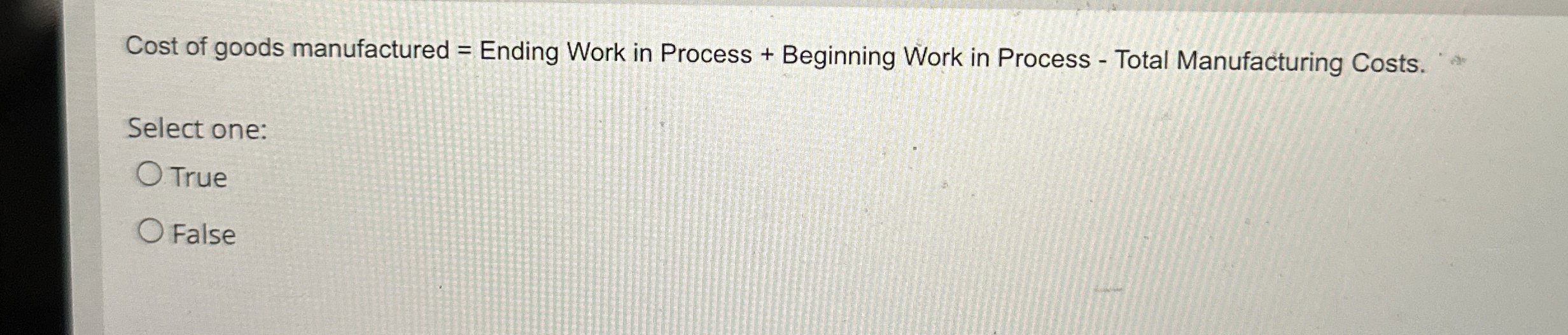 Solved Cost of goods manufactured = ﻿Ending Work in Process | Chegg.com