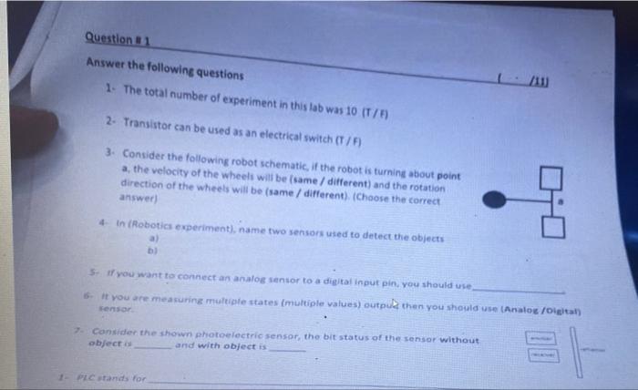 Solved Question #1 Answer the following questions 1- The | Chegg.com