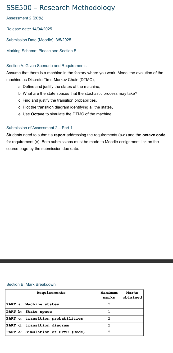 Solved Section A: Given Scenario and Requirements Assume | Chegg.com