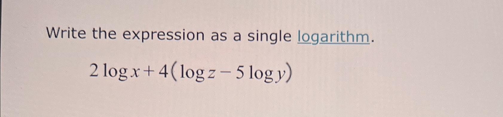 Solved Write the expression as a single | Chegg.com