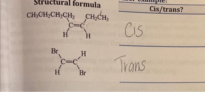 Solved Cis/trans? Trans Cis/trans? Trans | Chegg.com