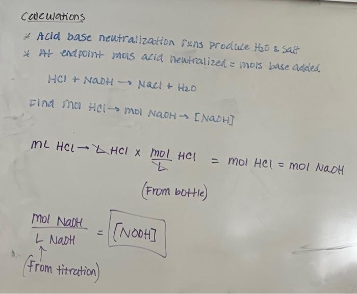 Solved I'm feeling lost with these chemistry lab equations. | Chegg.com