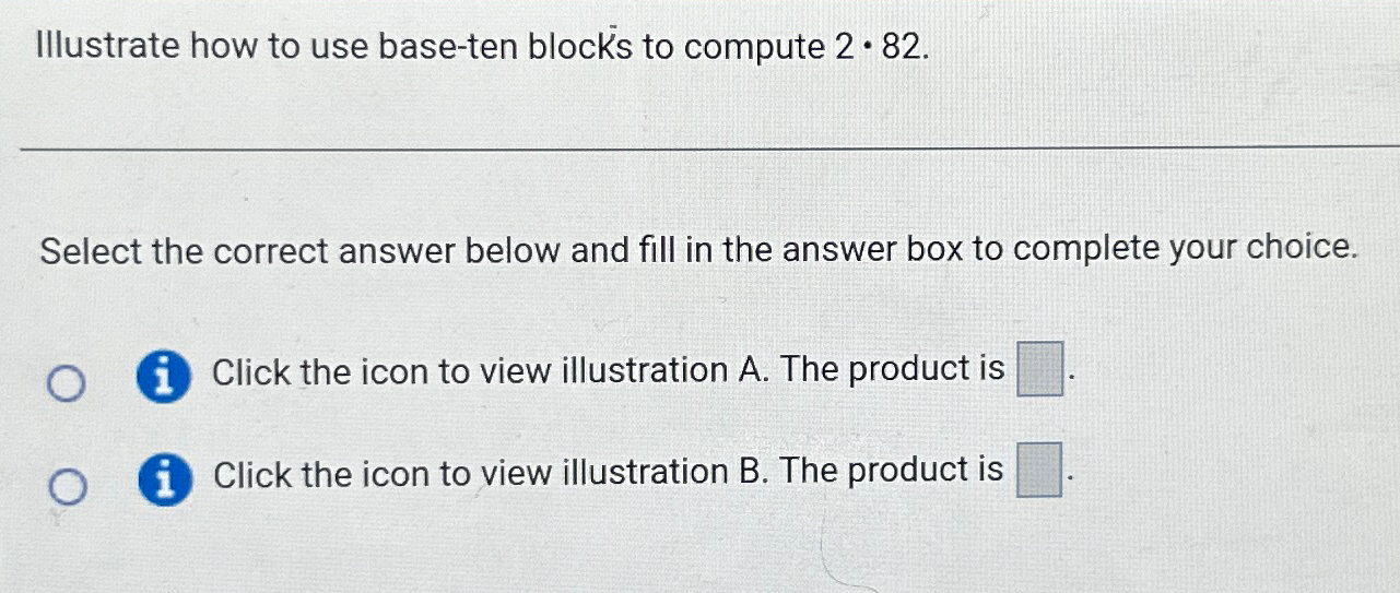Solved Illustrate how to use base-ten blockis to compute | Chegg.com
