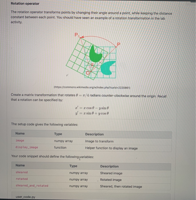 In this week's activity, you saw how matrix operators | Chegg.com
