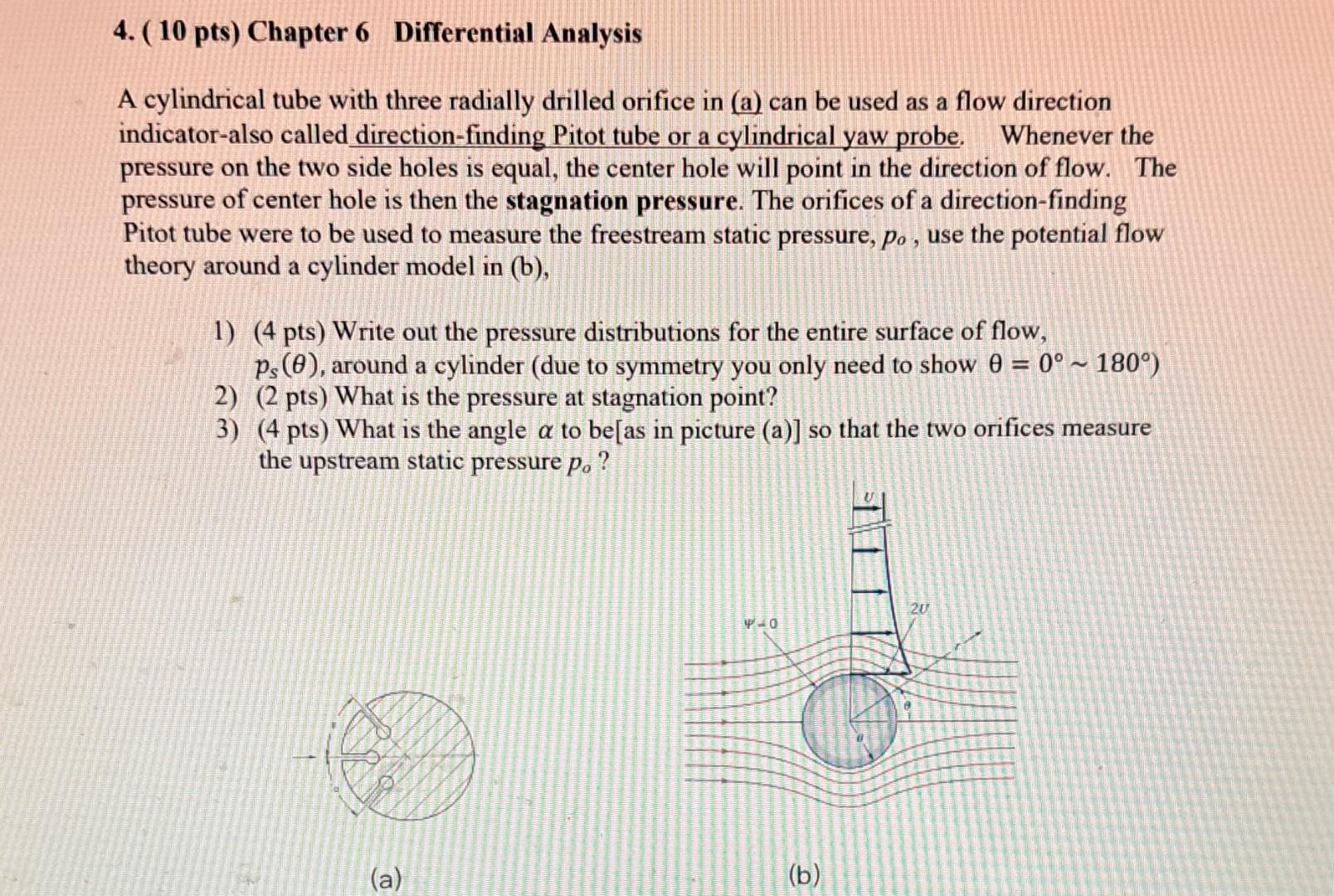 Solved A cylindrical tube with three radially drilled | Chegg.com