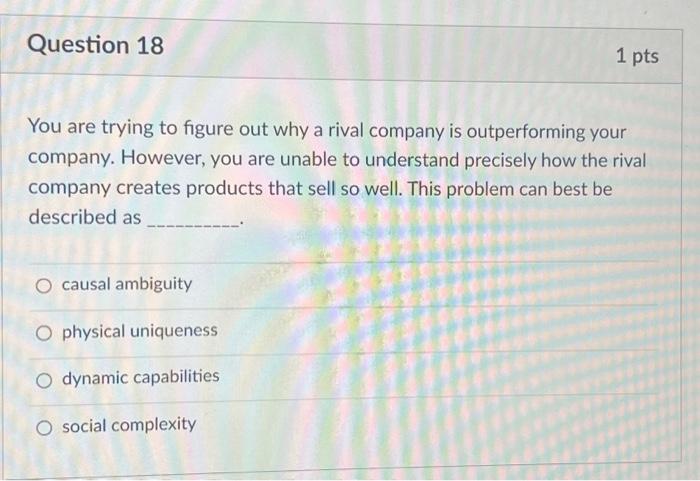 Solved You are trying to figure out why a rival company is | Chegg.com