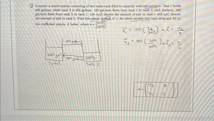 Solved Consider a closed system consisting of two tanks each | Chegg.com Solved Consider a closed system consisting of two tanks each | Chegg.com