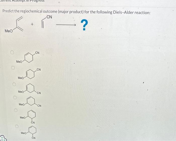 Solved Predict the regiochemical outcome (major product) for | Chegg.com