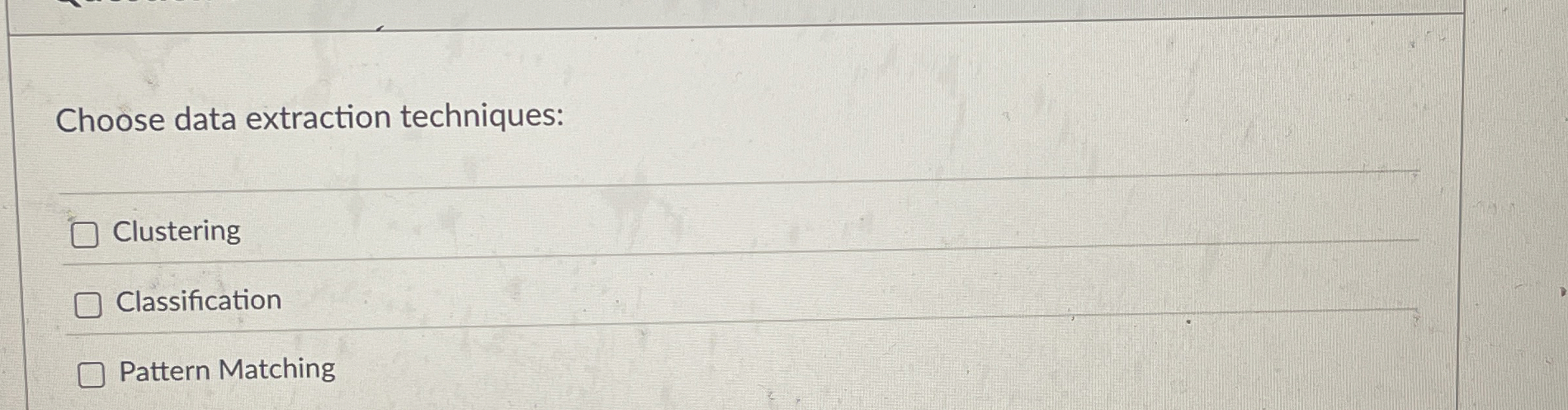 Solved Choose data extraction | Chegg.com