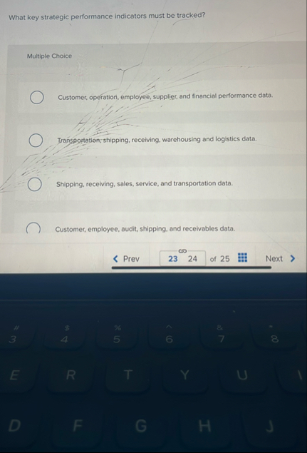 Solved What key strategic performance indicators must be | Chegg.com