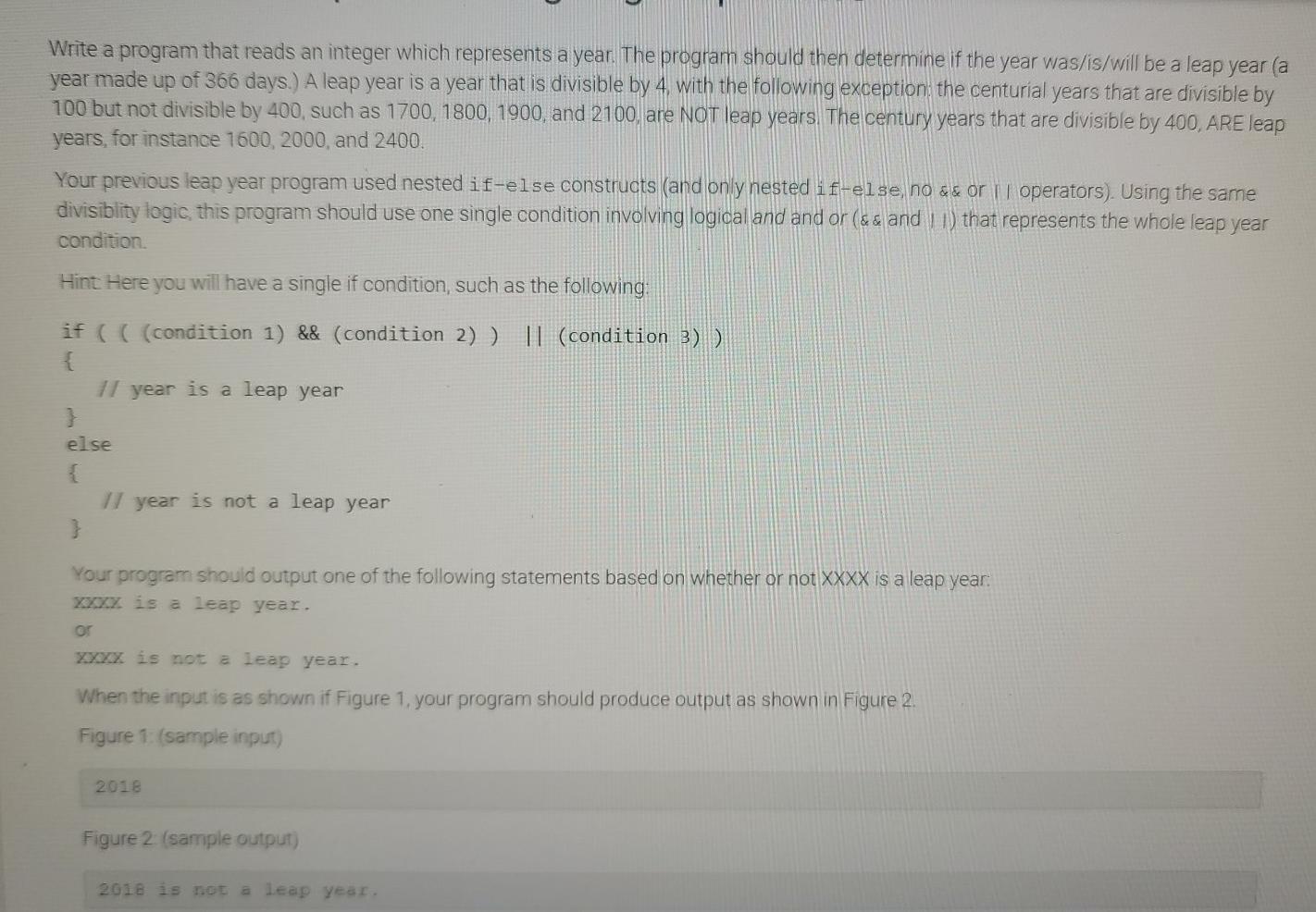 Solved Write a program that reads an integer which | Chegg.com