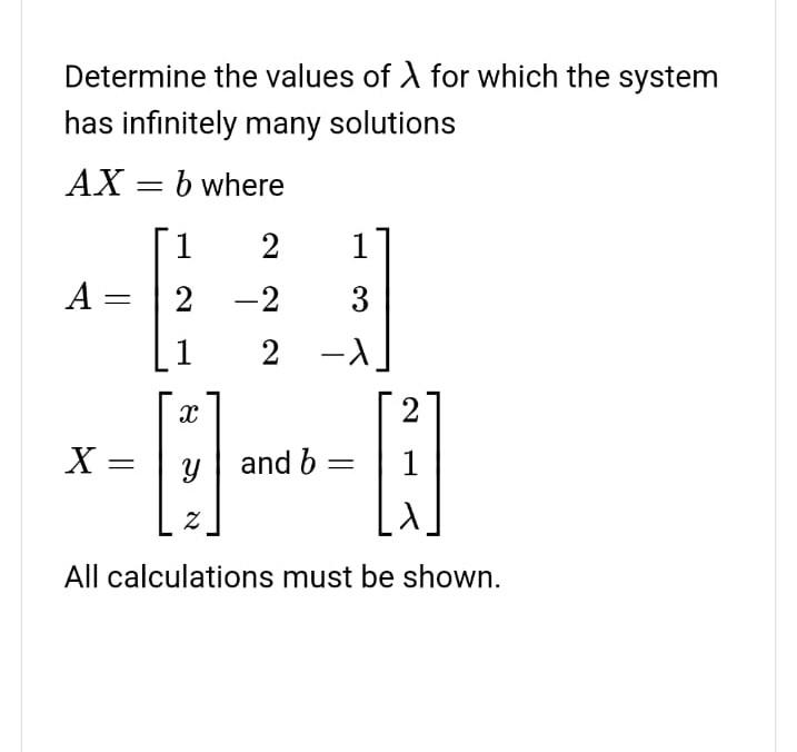 Solved Determine whether the following system is consistent | Chegg.com