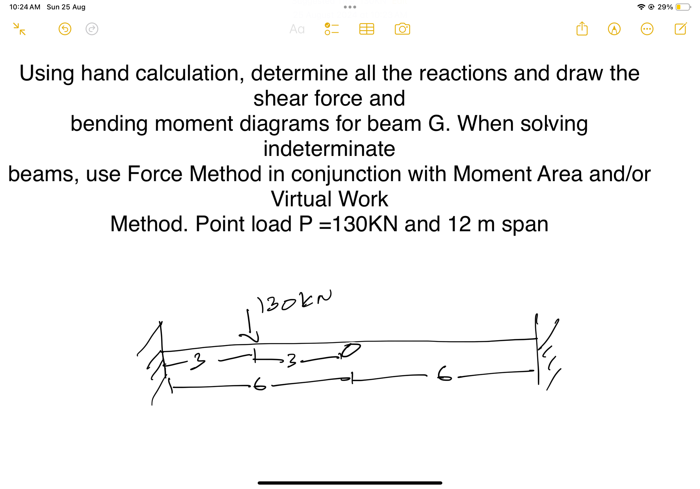 Using hand calculation, determine all the reactions | Chegg.com