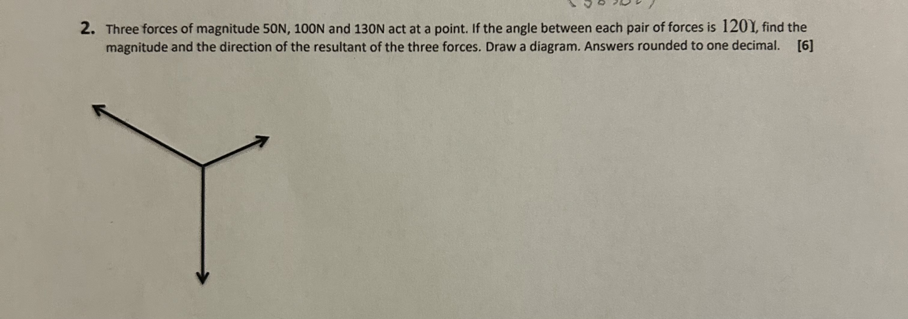 Solved 2. ﻿Three forces of magnitude | Chegg.com