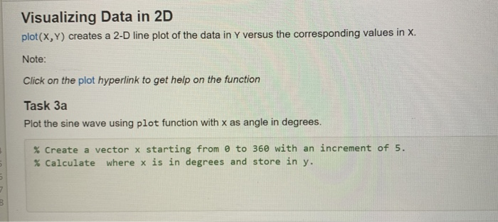 Solved Visualizing Data in 2D plot(X,Y) creates a 2-D line | Chegg.com
