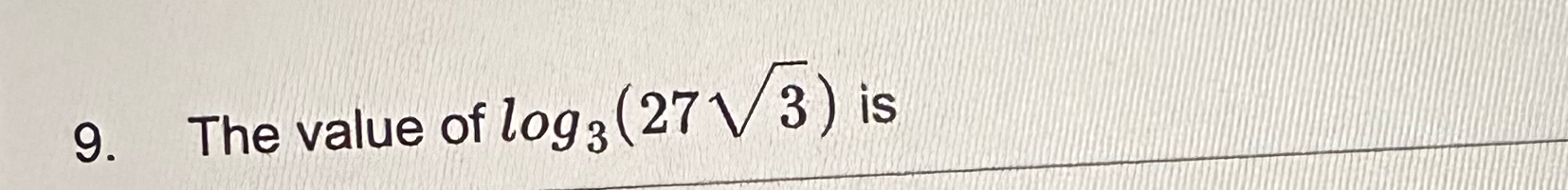 Solved The value of log3(2732) ﻿is | Chegg.com
