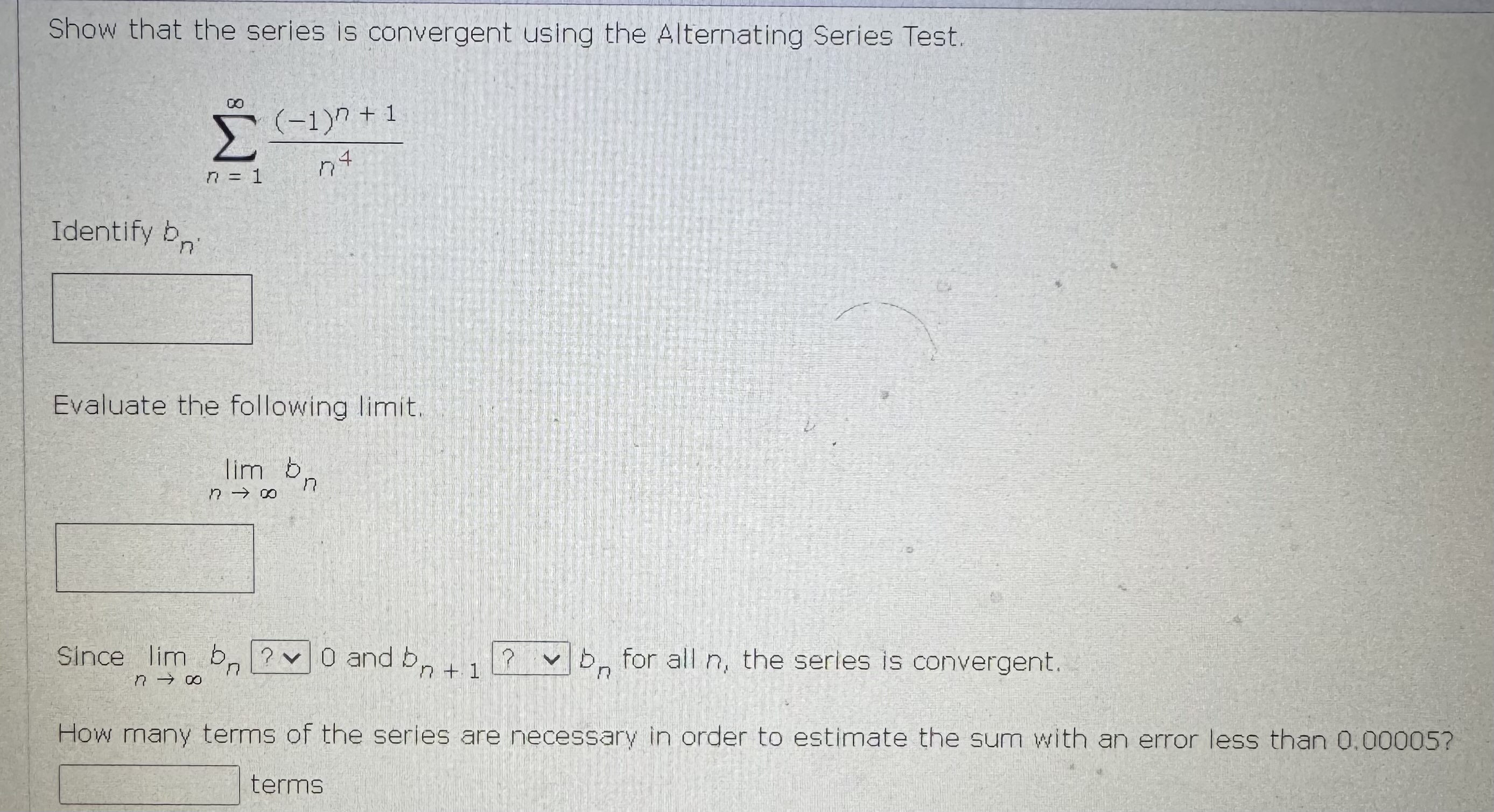 Solved Show that the series is convergent using the | Chegg.com
