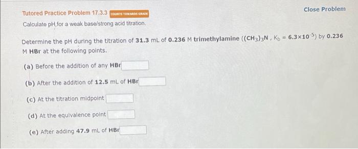 Solved Tutored Practice Problem 17.3.3 COUNTE TOWNIA GRACE | Chegg.com