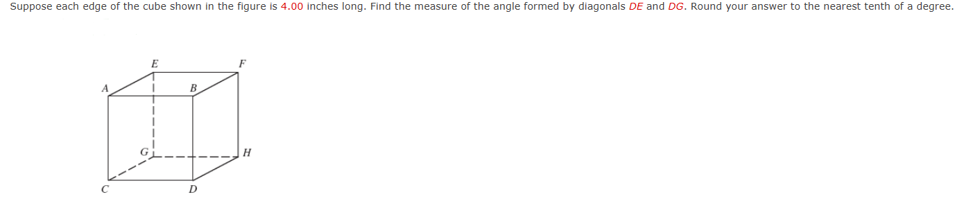 Solved Suppose each edge of the cube shown in the figure is | Chegg.com