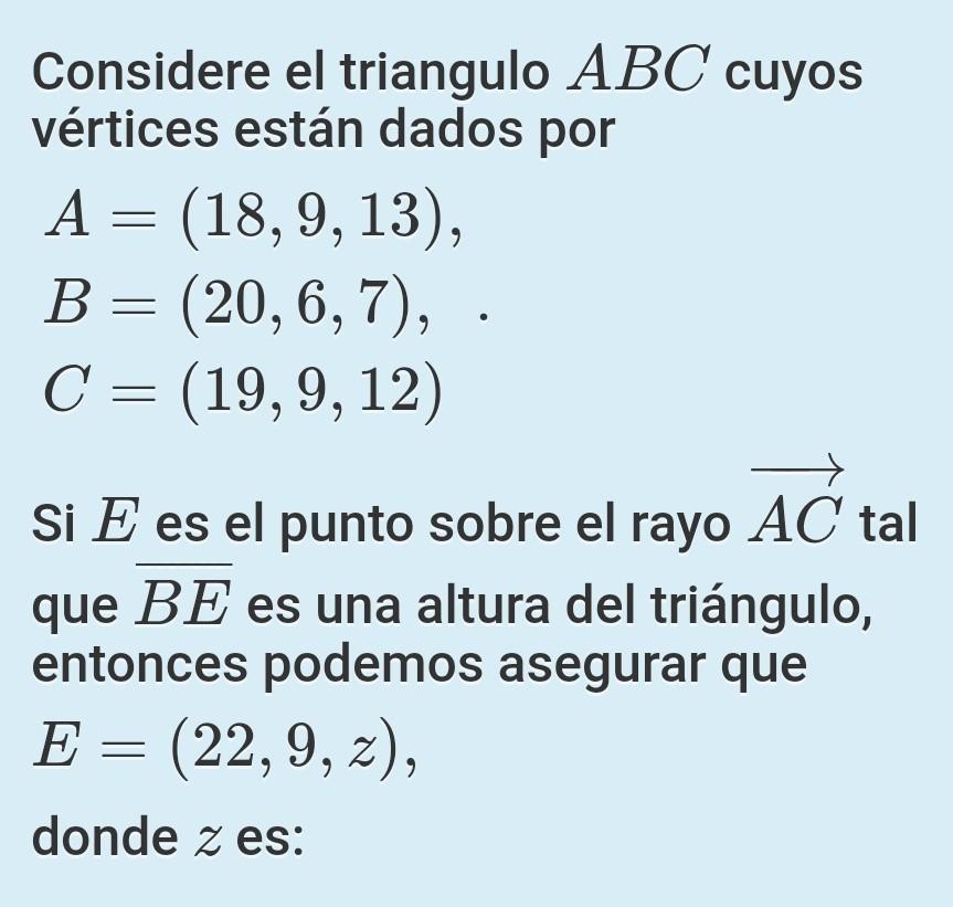 Solved Consider the triangle ABC whose vertices are given | Chegg.com