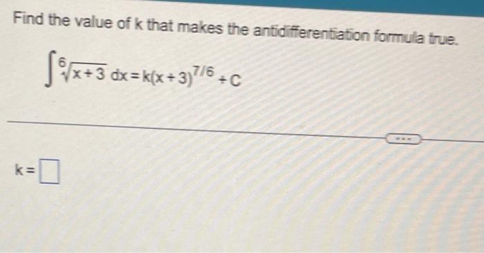 Solved Find the value of k that makes the | Chegg.com