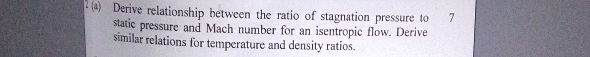 Solved 2 (a) ﻿Derive relationship between the ratio of | Chegg.com