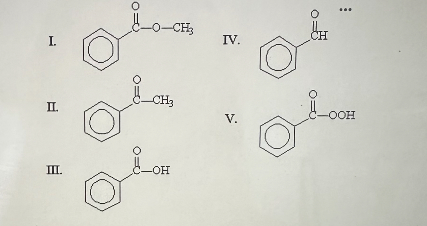 Solved which one of the following is the cyclohexanone? | Chegg.com