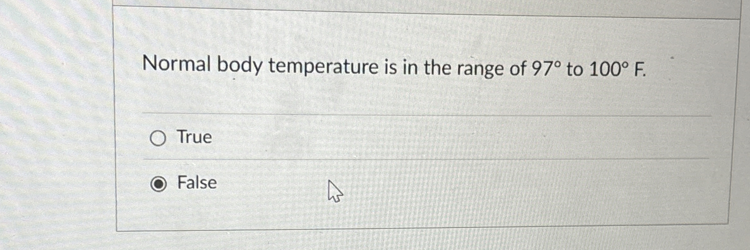 Solved Normal body temperature is in the range of 97° ﻿to | Chegg.com