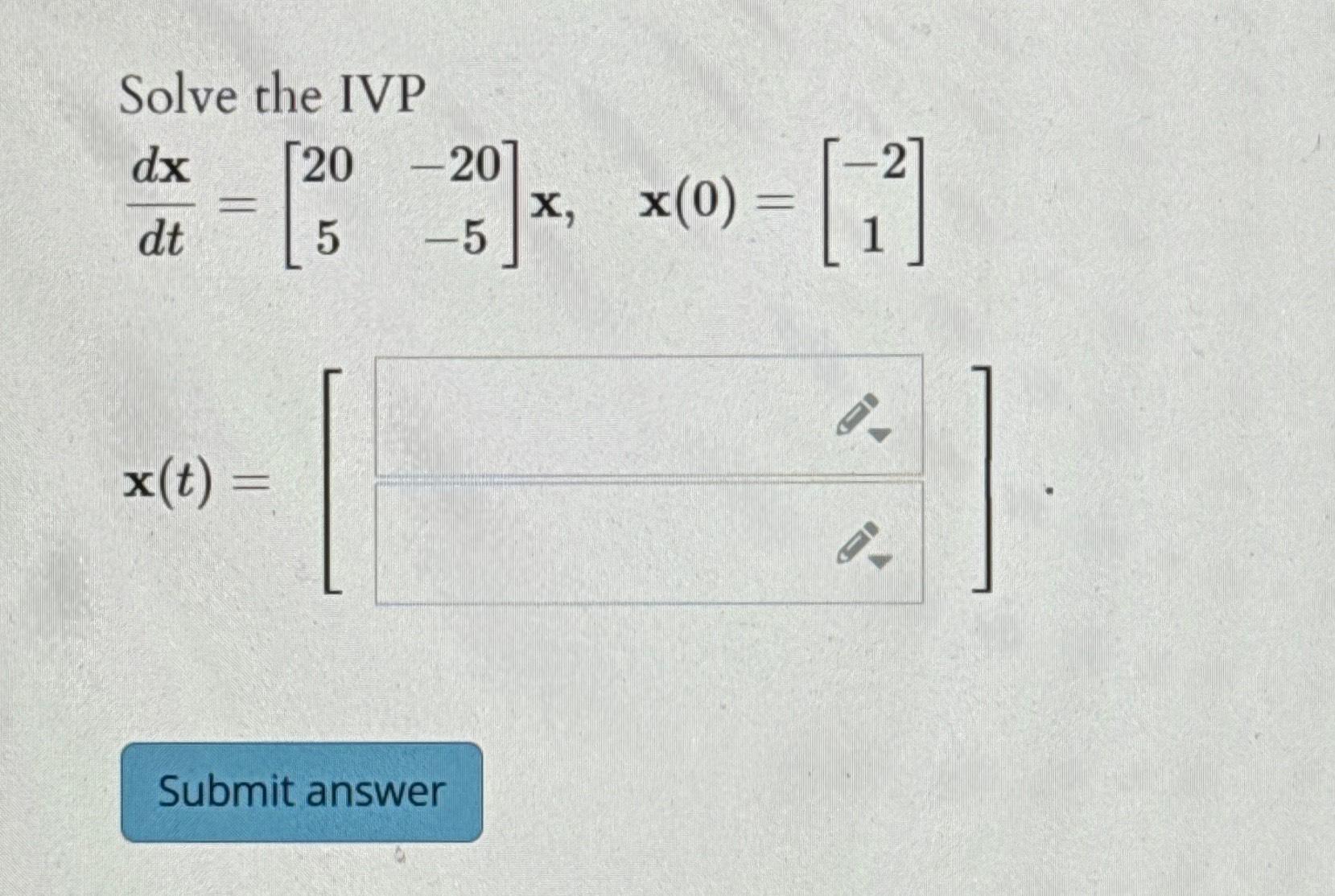 Solved Solve the IVP | Chegg.com
