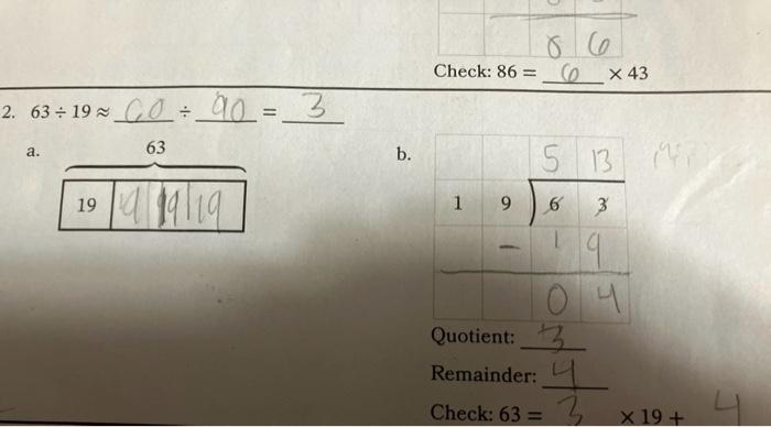 Solved Estimate the quotient. Complete the tape diagram. | Chegg.com
