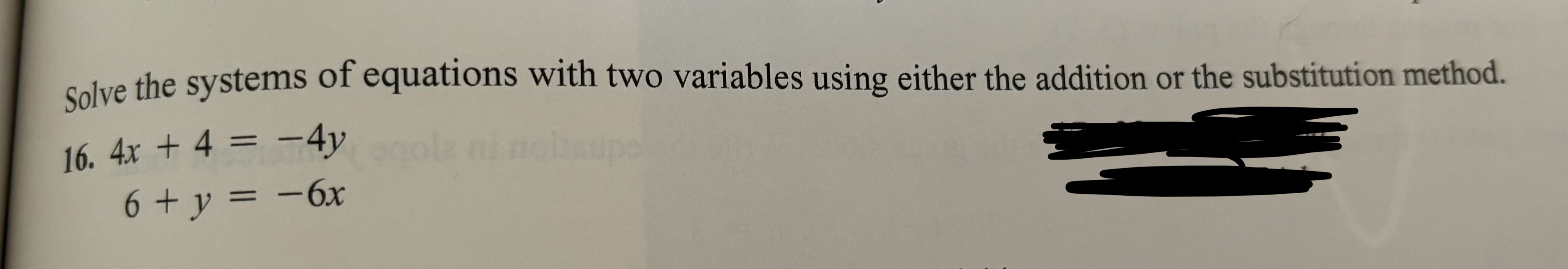 Solved Solve the systems of equations with two variables | Chegg.com