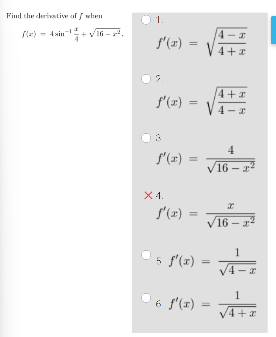 Solved Find the derivative of f | Chegg.com