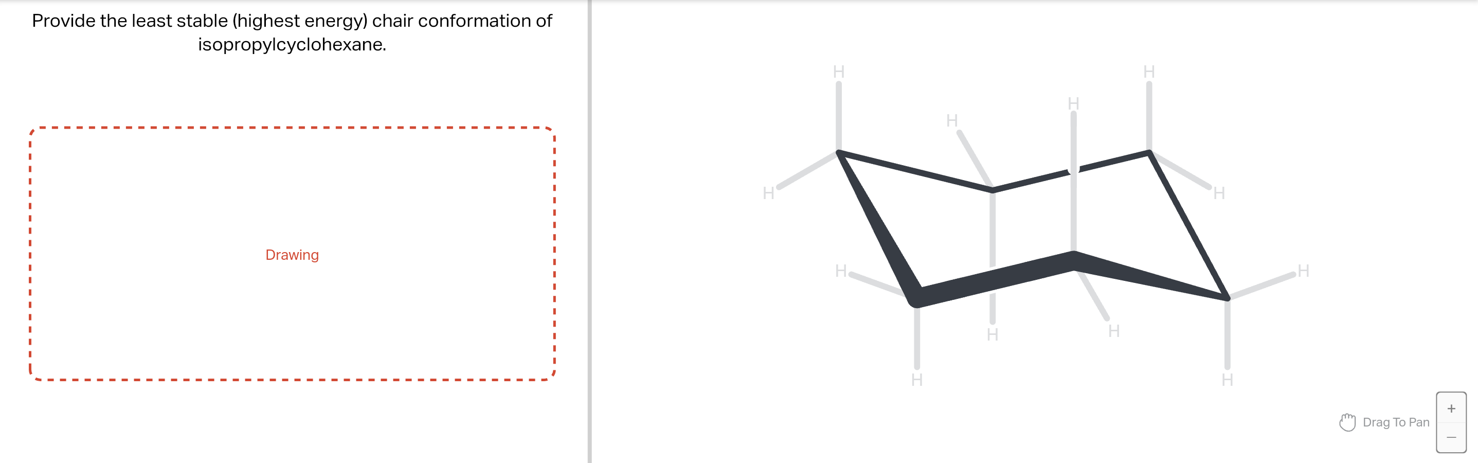 Solved Provide the least stable (highest energy) ﻿chair | Chegg.com