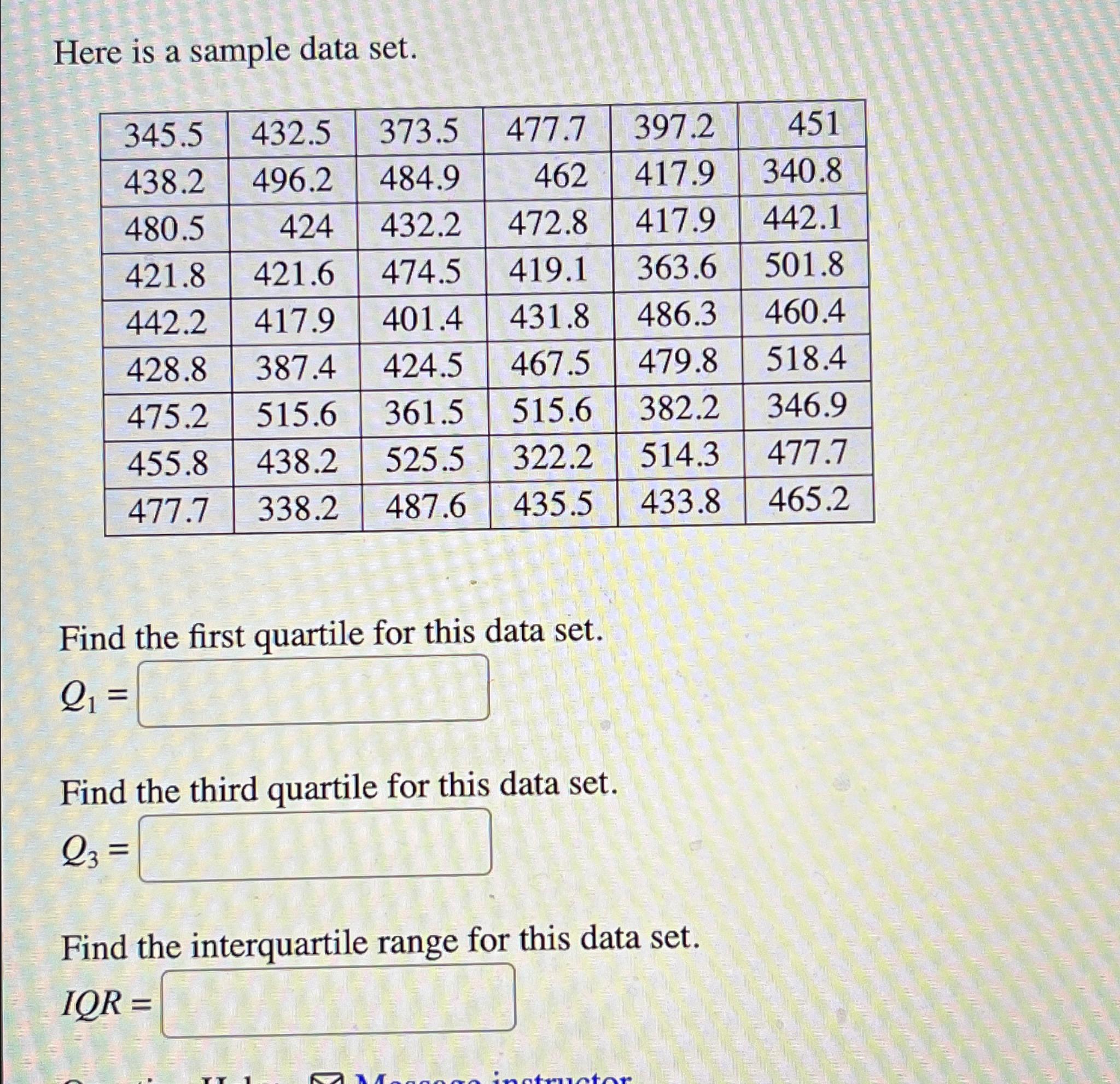 Solved Here is a sample data | Chegg.com